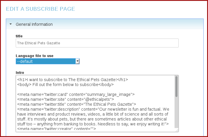 How to use twitter cards to get more newsletter signups in phpList ...