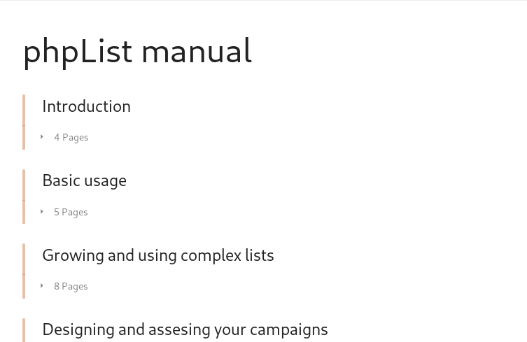 phpList manual: we need your screenshots | Open Source newsletter software | phpList.org