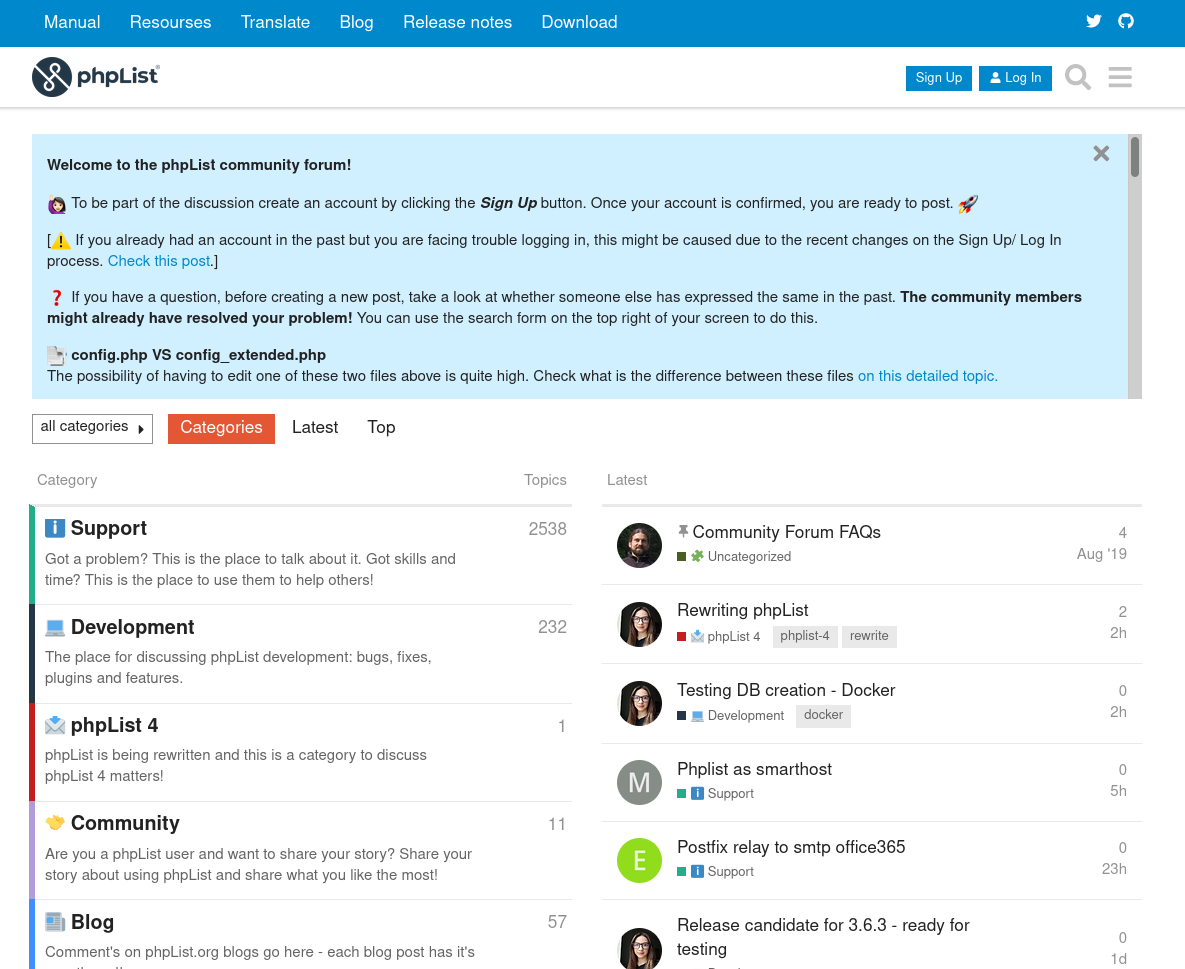 Revamping the community forum | Open Source newsletter software ...